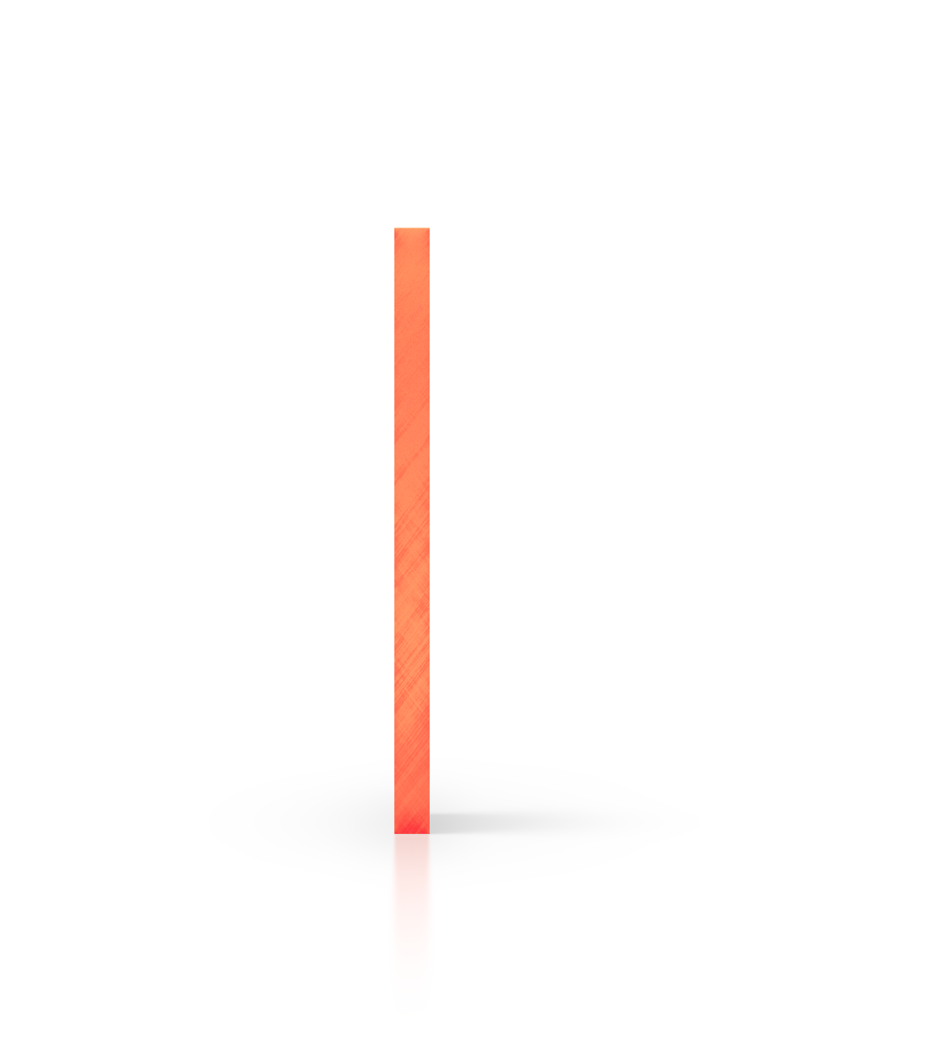Plaque plexiglass orange fluorescent 3mm | Plexiglasssurmesure.fr