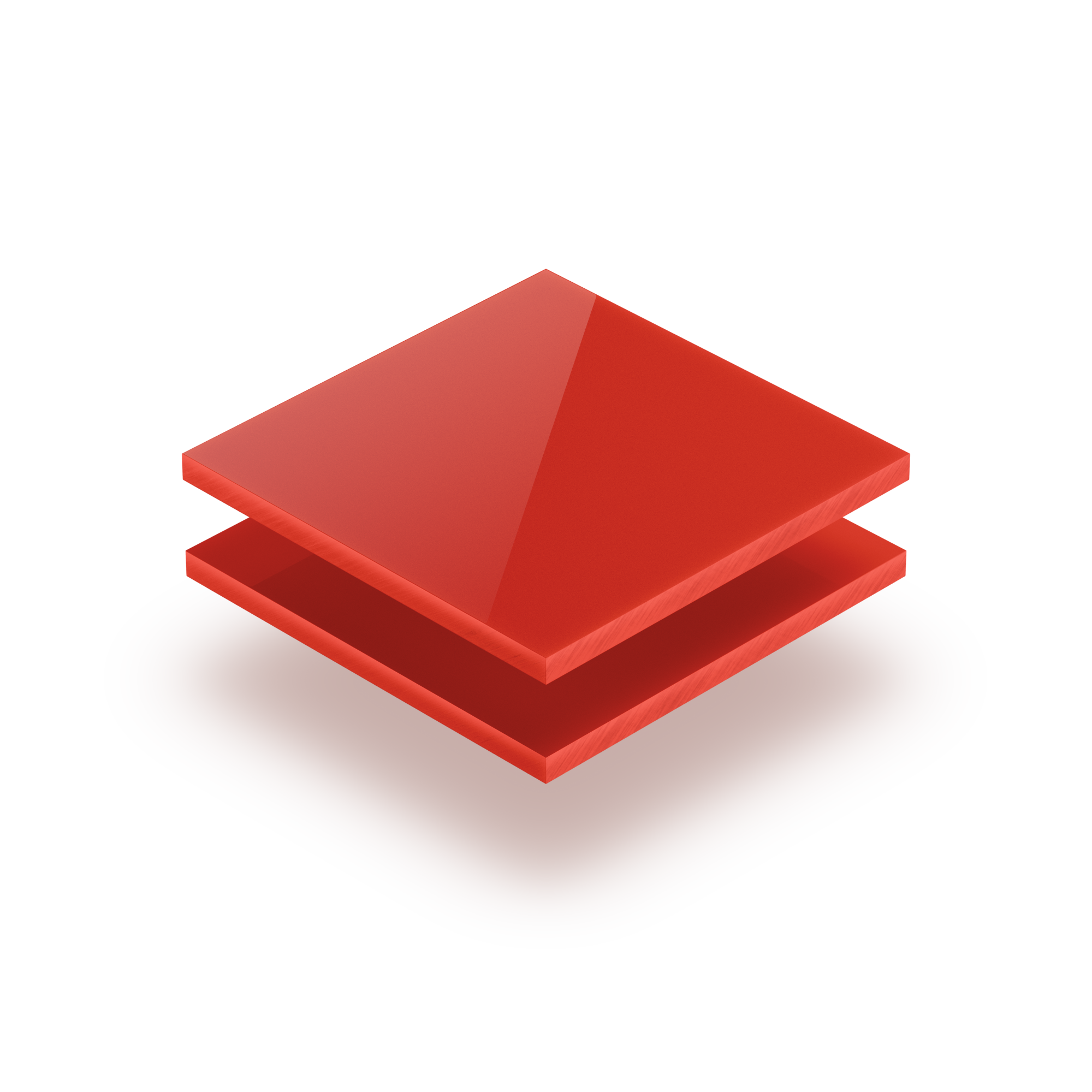 Plaque de lettres rouge signalisation 8mm - Commandez sur mesure