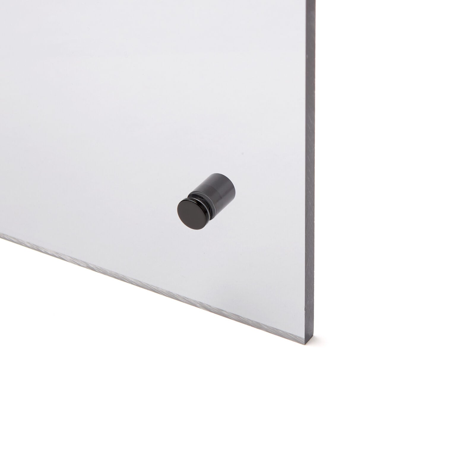 Fixations murales percées noires (4 pcs) | Plexiglassurmesure.fr